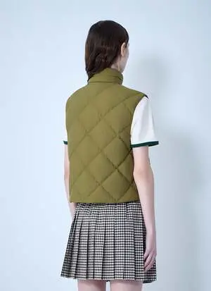 Moncler Quilted Down Vest - Green