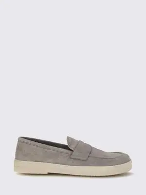 Prada Leather Loafers - Gray