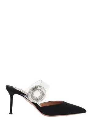 AQUAZZURA Suede Slingback Mules - Multicolor