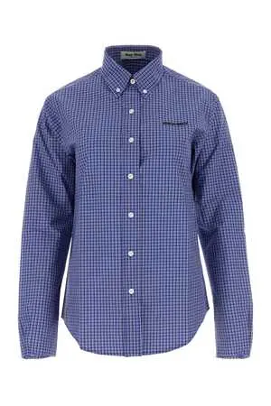 Miu Miu Embroidered Poplin Shirt - Multicolor