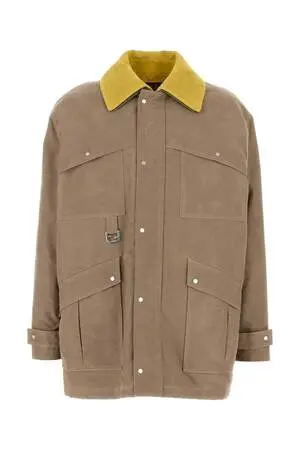 Fendi Cappuccino Canvas Coat - Brown
