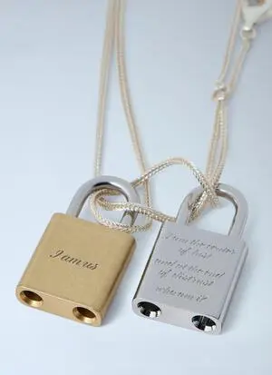 Our Legacy Riddle Padlock-detail Necklace