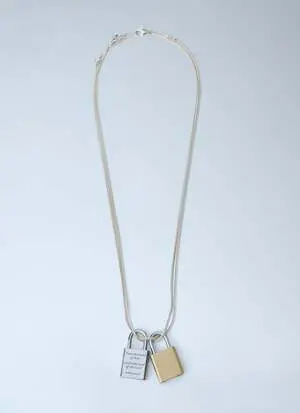 Our Legacy Silver Padlock-detail Necklace - Gold