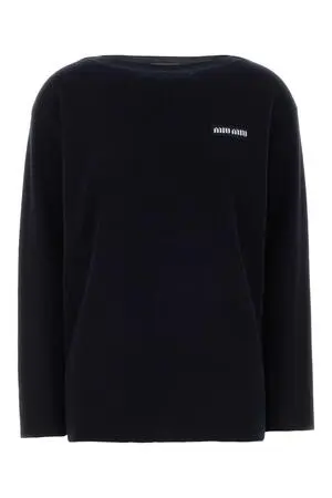 Miu Miu Wool Oversize Sweater - Blue