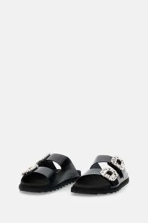 ROGER VIVIER Crystal Embellished Sandals - Multicolor