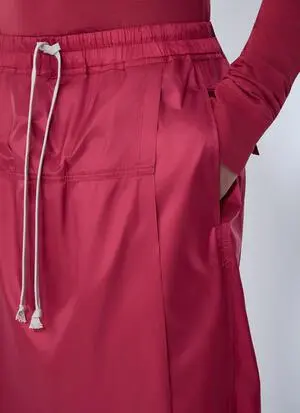 Moncler Rick Owens Drawstring Midi Kilt Shorts