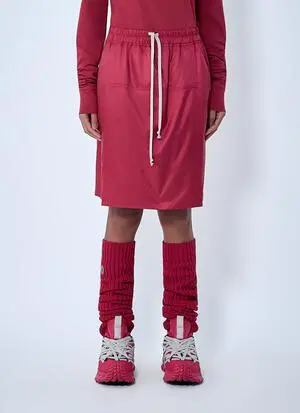 Moncler Rick Owens Drawstring Midi Kilt Shorts