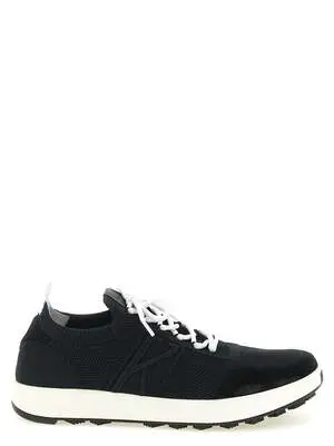 Kiton Technical Cotton Sneakers - Black