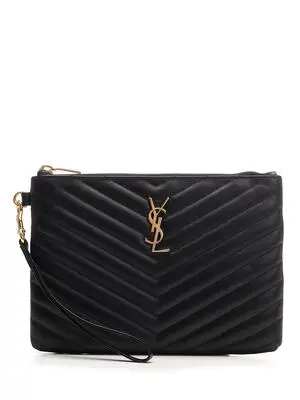 Saint Laurent Monogram Pouch - Black