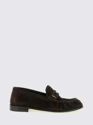 Saint Laurent Le Loafer Suede Loafers - Brown