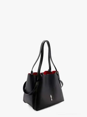 CHRISTIAN LOUBOUTIN Bettina Leather Shoulder Bag - Black