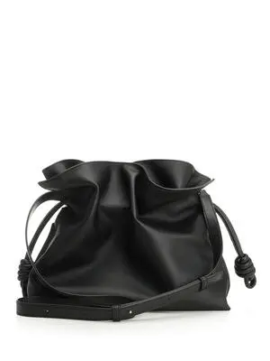 Loewe Medium Flamenco Clutch Bag - Black