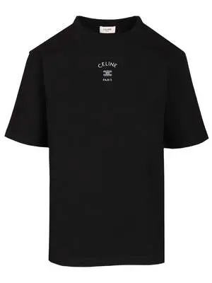 Celine Cotton Jersey T-shirt - Black