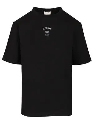 Celine Cotton Jersey T-shirt - Black