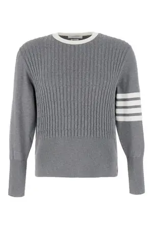 Thom Browne THOM BROWNE Ribbed Knitwear Pullover Multicolor