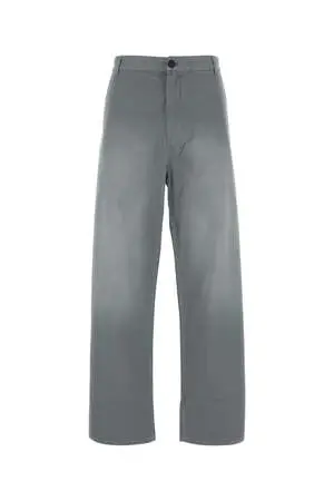 Miu Miu Grey Twill Pant - Gray