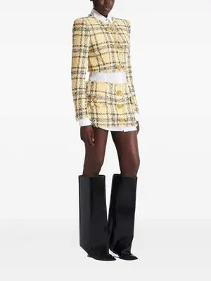 Balmain Tweed Skirt With Buttons