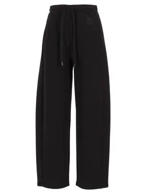 Max Mara Flared Trousers In Stretch Jersey - Black