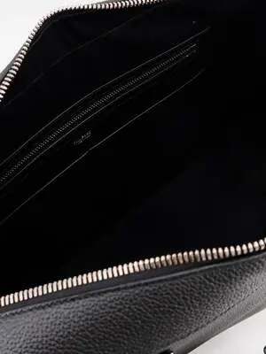 TOM FORD Leather Work Bag With Front Lettering Logo