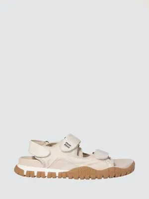 Miu Miu Heeled Sandal - Cream