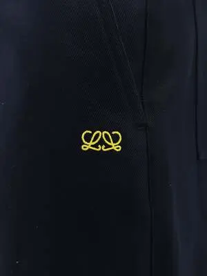 Loewe Denim Trousers With Contrasting Embroidered Logo