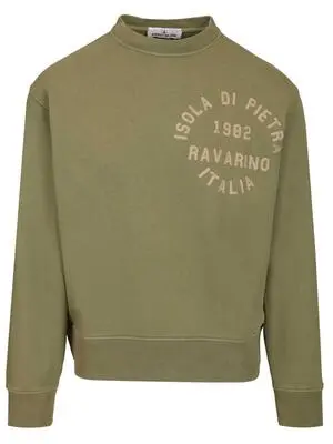 Stone Island Organic Cotton Crewneck Sweatshirt - Green
