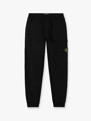 Stone Island Cotton Trousers - Black