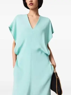 Stella McCartney Draped V-neck Midi Dress