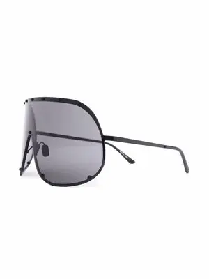 Rick Owens Oversized Pilot Sunglasses - Black