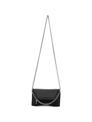 Stella McCartney Falabella Sequin Shoulder Bag - Black
