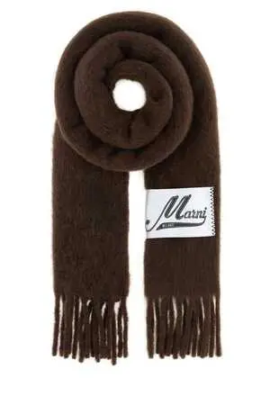 Marni Alpaca Blend Scarf - Brown