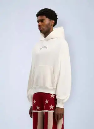 Palm Angels Hooded Sweatshirt - White