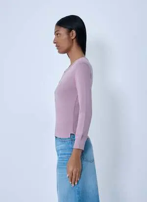 Chloé Henley T-shirt - Purple
