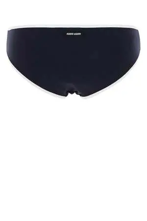 Miu Miu Midnight Stretch Nylon Bikini Bottom