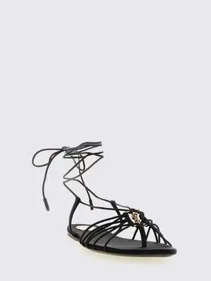Saint Laurent Leather Babylone Sandal - Black