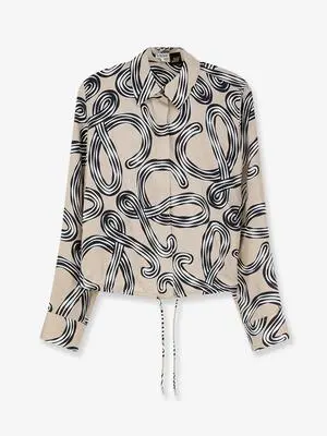 Loewe Loewe Women Paula's Ibiza - Printed Silk Shirt Multicolor