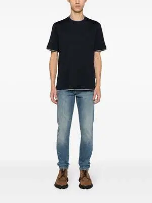 Brunello Cucinelli T-shirt With Faux-layering - Multicolor