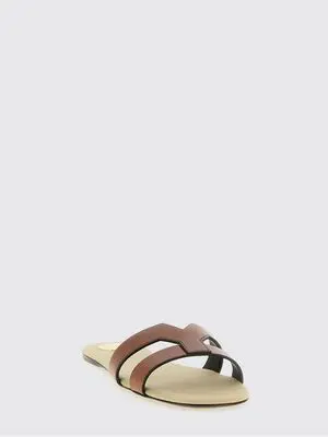 Saint Laurent Mabrouka Vegetable-tanned Leather Sandal