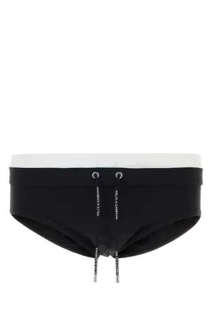 Dolce & Gabbana Stretch Nylon Swimming Brief - Black