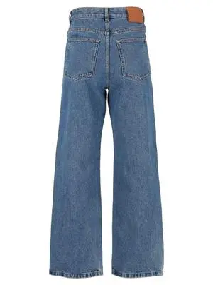 Loewe Anagram Baggy Denim Jeans - Blue