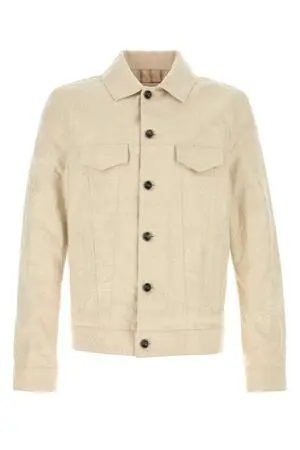 Etro Sand Stretch Denim Jacket
