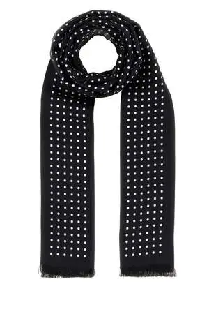 TOM FORD 4 Folded Printed Dots Scarf 165x24 - Multicolor