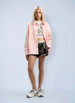 Palm Angels Classic Logo Tonal Track Shirt - Pink