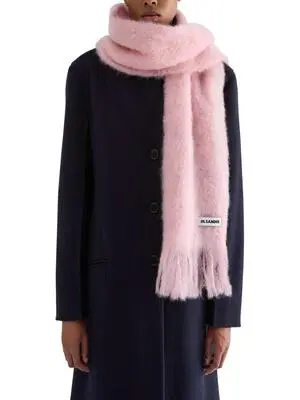 JIL SANDER Small Wool Blend Scarf - Multicolor
