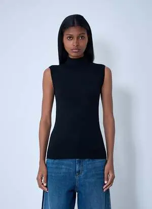 Sportmax Wool Turtleneck Top - Black