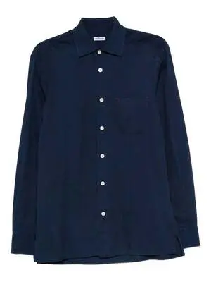Kiton Long Sleeve Button Down Shirt - Blue