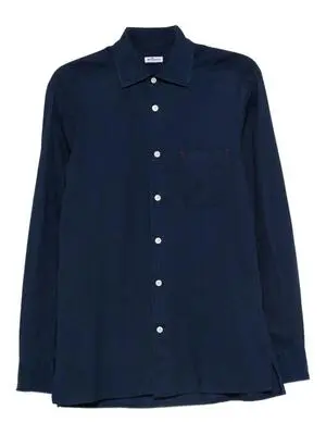 Kiton Long Sleeve Button Down Shirt - Blue