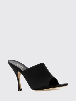 Gucci Satin Mules - Black