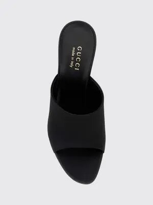 Gucci Satin Mules - Black