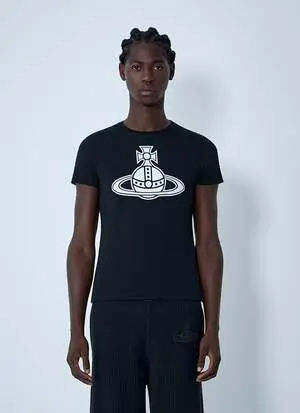 VIVIENNE WESTWOOD Logo Motif T-shirt - Black
